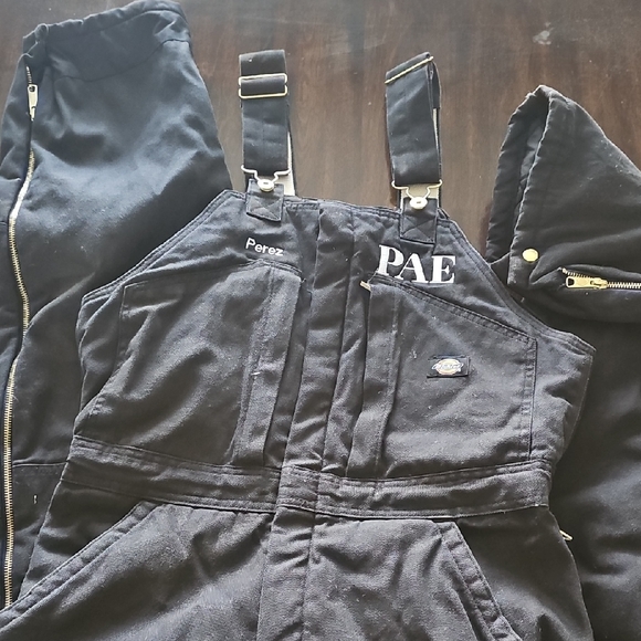 Dickies | Other | Dickies Black Overalls With Hooded Jacket | Poshmark